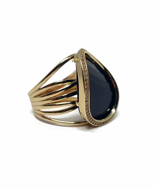 AR1017 inel aur - negru 11,78gr logo 1-min