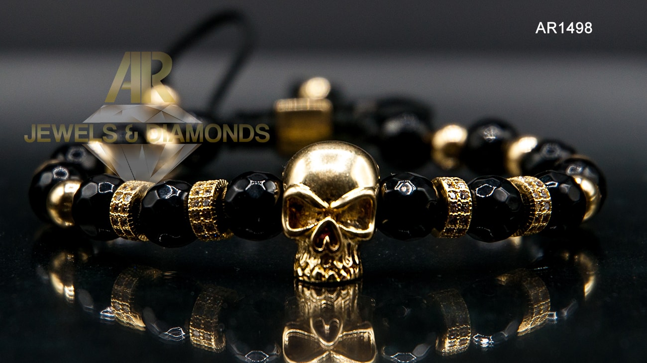 Bratara Aur 14K SKULL COLLECTION 10.15gr [AR1498] - Bijuterii Aur