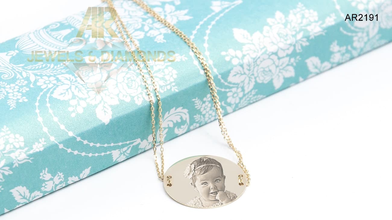 Bratara cu banut Aur 14K de 20mm [AR2191] - Bijuterii Aur