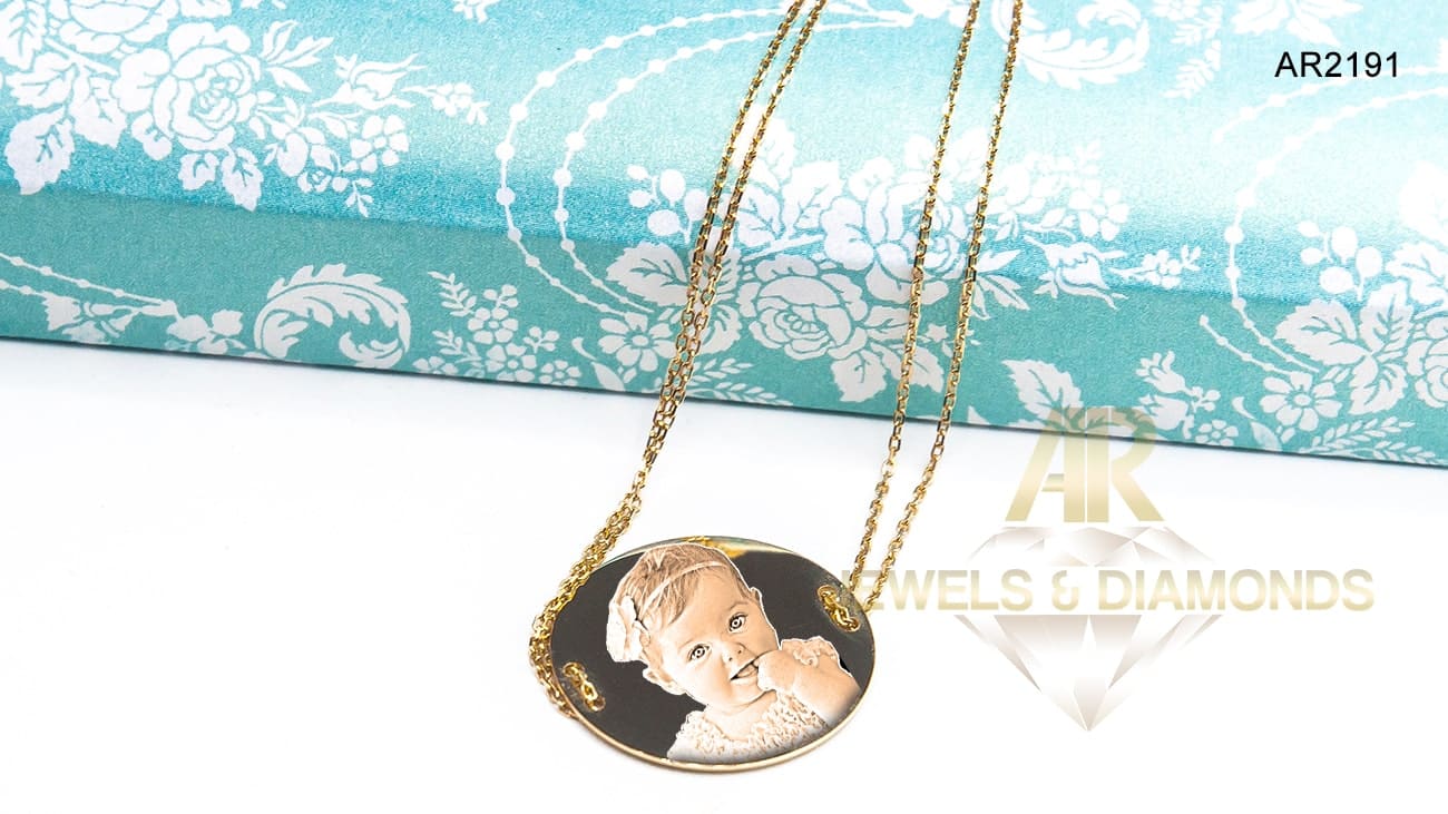 Bratara cu banut Aur 14K de 20mm [AR2191] - Bijuterii Aur