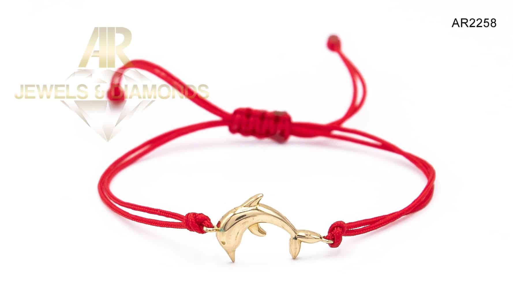 Brățară Aur 14K reglabilă cu șnur Mărțișor [AR2258] - Bijuterii Aur