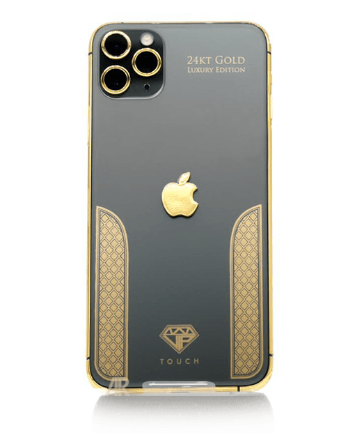 IPhone 11 Pro Max 256 Gb Gold Plated 24K Black - Bijuterii Aur